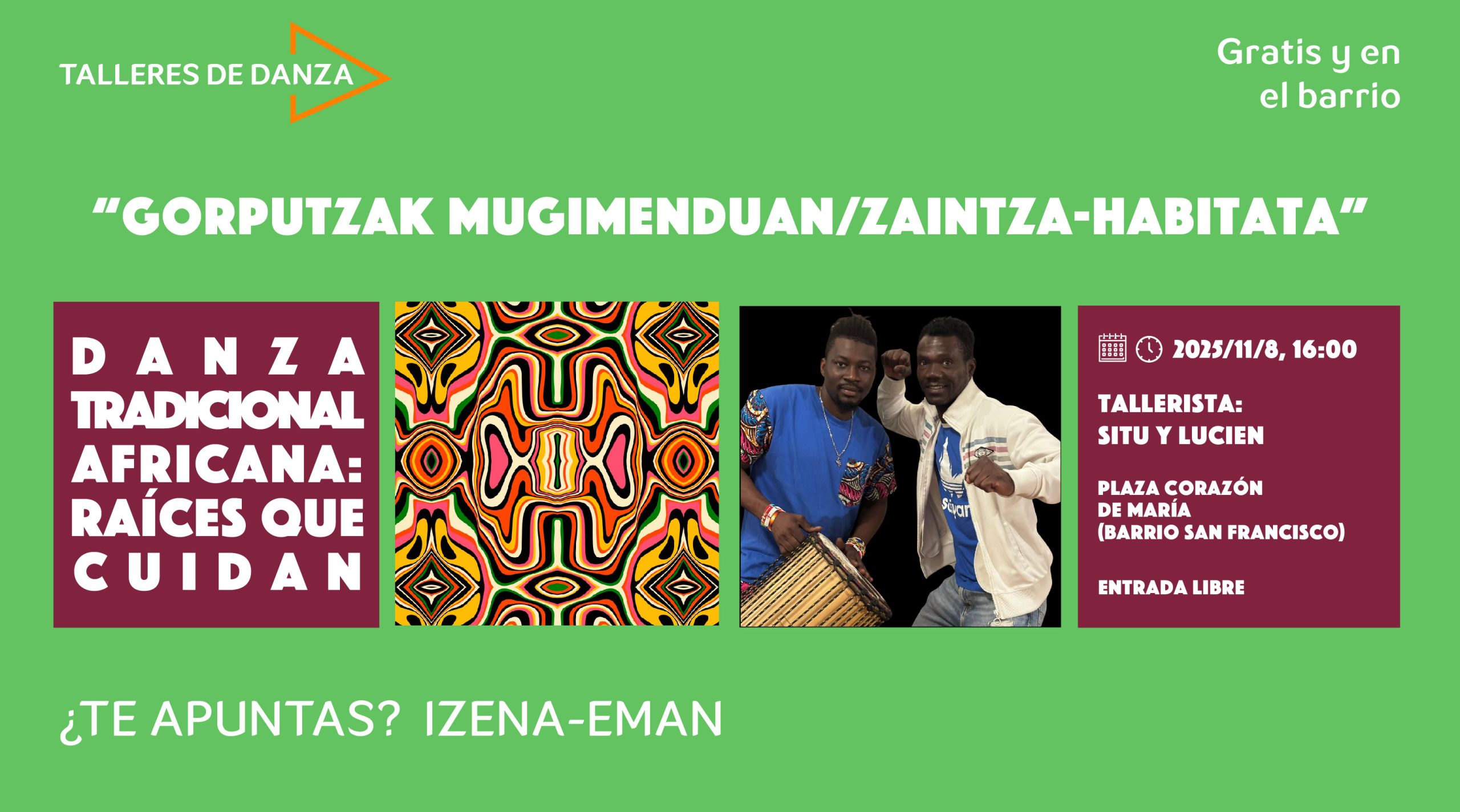 TALLER “Danza tradicional africana: Raíces que cuidan” – Wikitoki